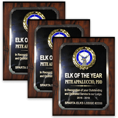 BPOE Elk of the Year Plaques