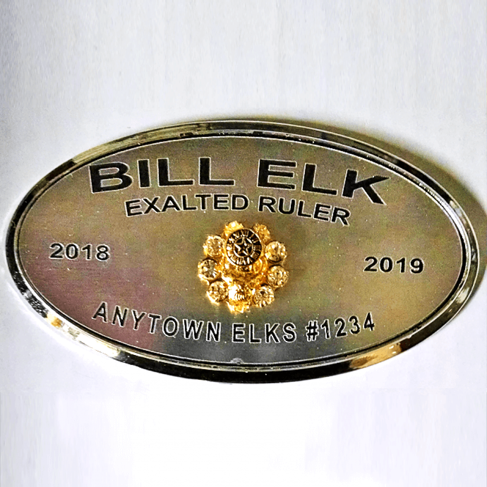 Elks Oval Badge