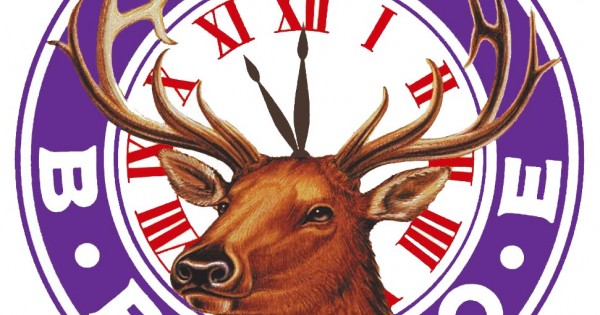 Elks Emblem Stick On Label