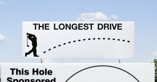 Golf Longest Drive Sign