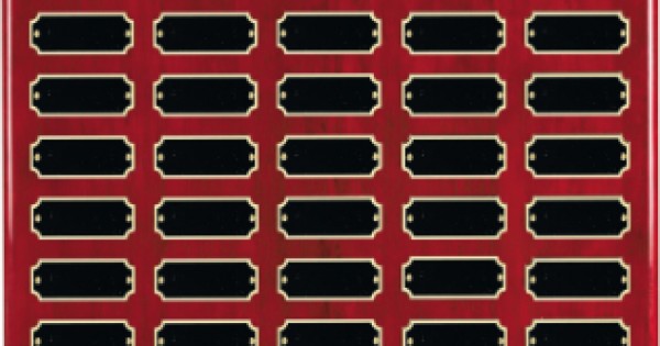 45 Plate Rosewood Perpetual Plaque Award